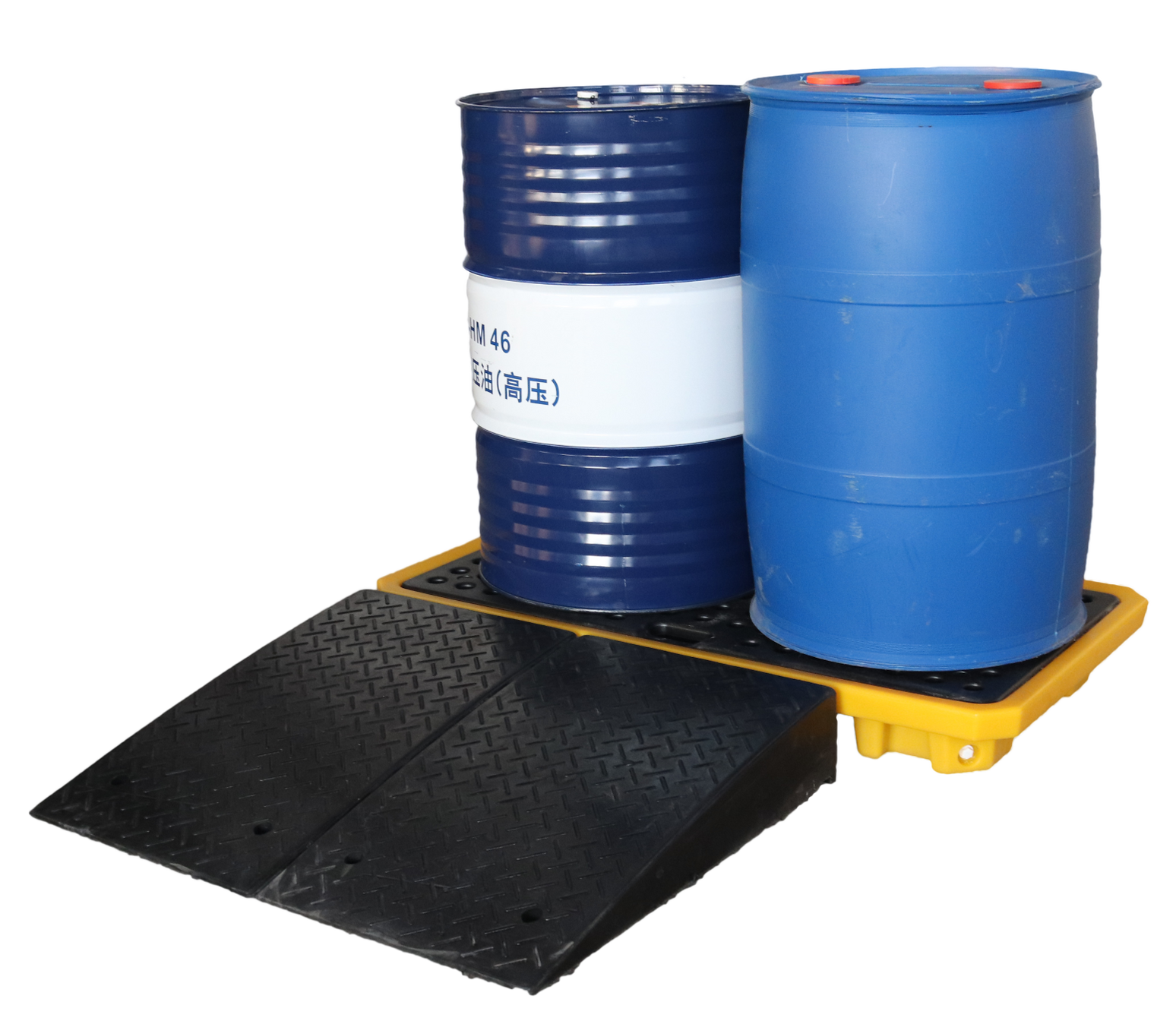 Spilldoc Low Profile 2 Drum Spill Pallet with Drain Plug SD002L — Bio ...