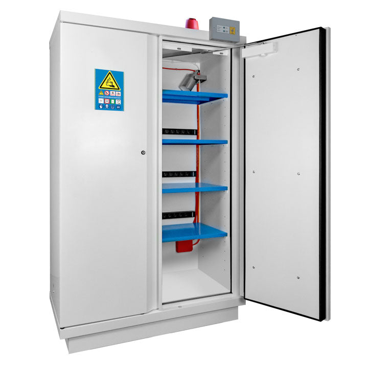 Lithium Battery Storage Cabinet with Extinguisher and Alarm System Typ ...