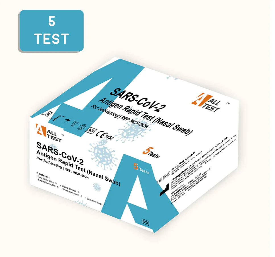ALLTEST COVID-19 ART ANTIGEN RAPID TEST KIT (5 TESTS/BOX) — Bio-Safety ...
