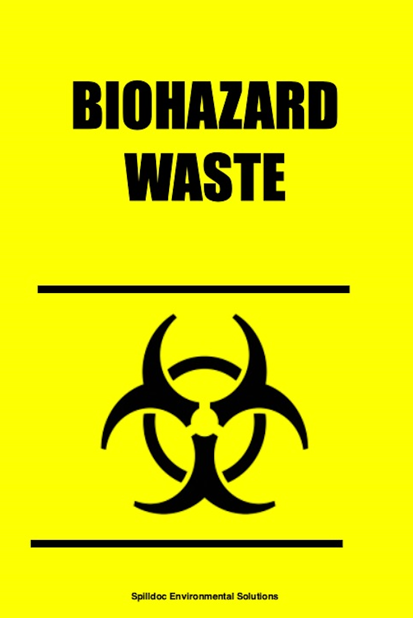 Biohazard Waste Sign — Bio-Safety Supplies Pte Ltd