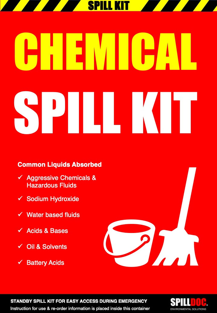 Chemical Spill Kit Sign — Bio-Safety Supplies Pte Ltd