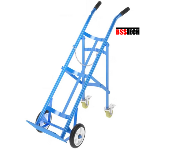 Single Cylinder Moving Trolly — Bio-Safety Supplies Pte Ltd