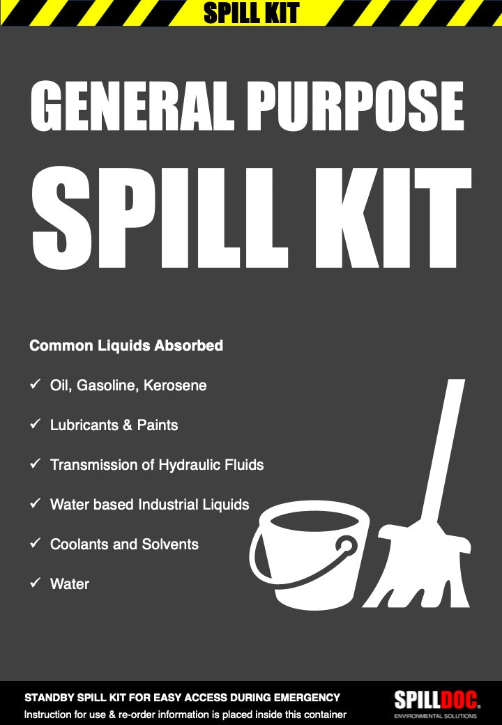 General Purpose Spill Kit Sign — Bio-Safety Supplies Pte Ltd
