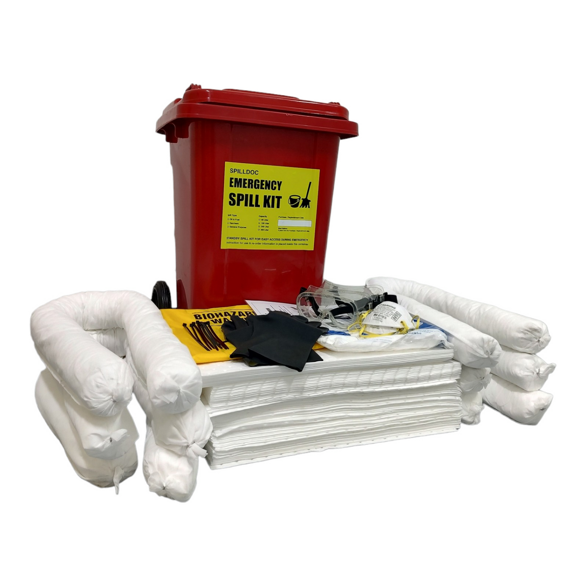 Spilldoc 80 Litre Oil Spill Kit — Bio-Safety Supplies Pte Ltd