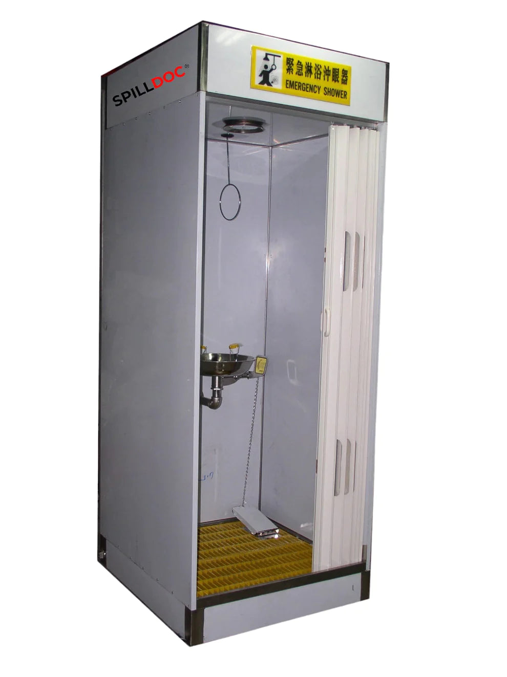 Spilldoc Enclosed Booth Safety Shower & Eyewash Station - Rental — Bio ...
