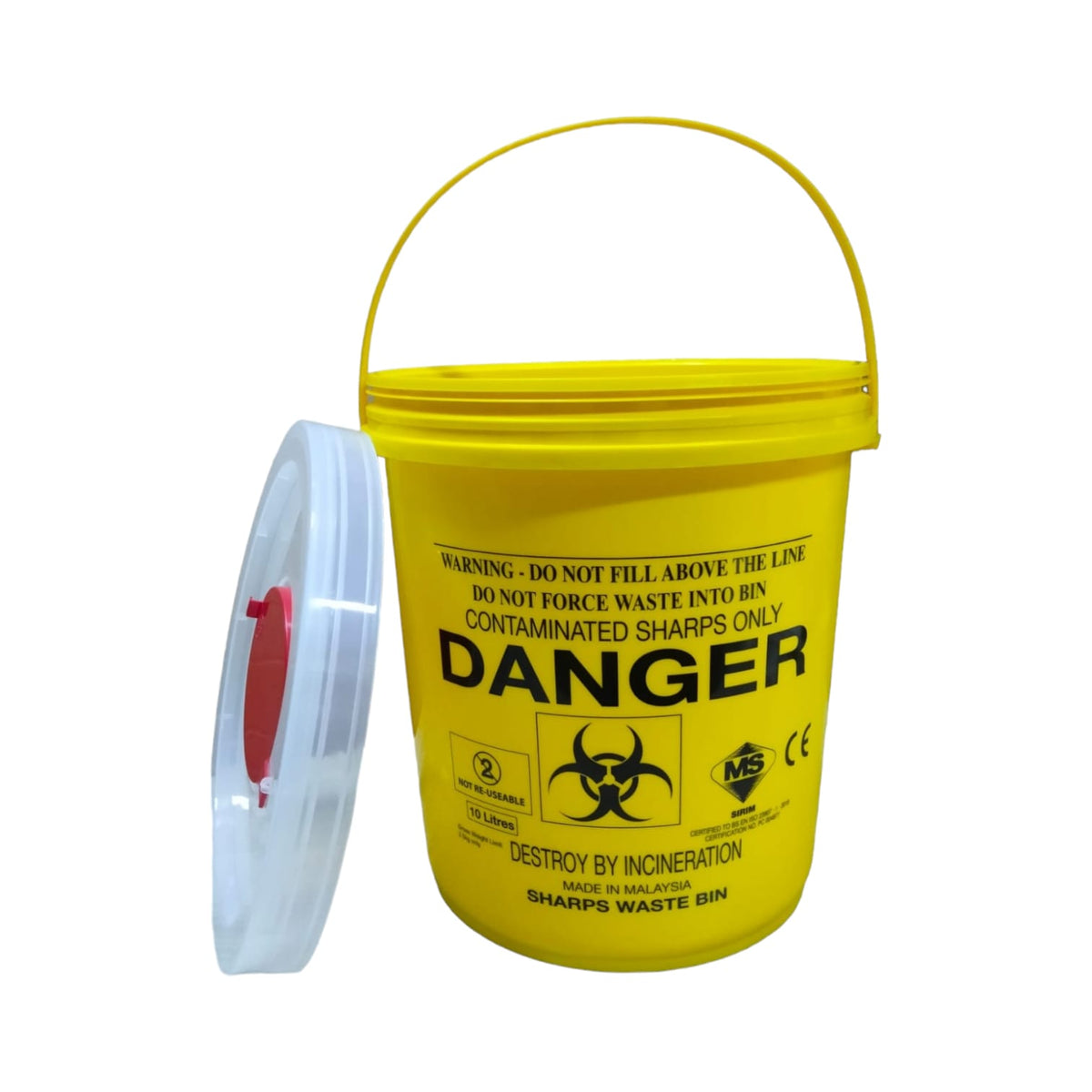 Sharps Disposal Container 10L — Bio-Safety Supplies Pte Ltd