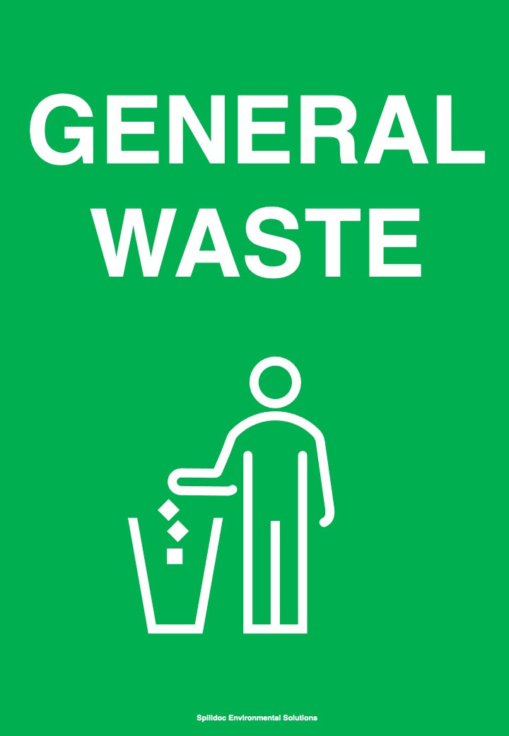 General Waste Disposal Sign — Bio-Safety Supplies Pte Ltd