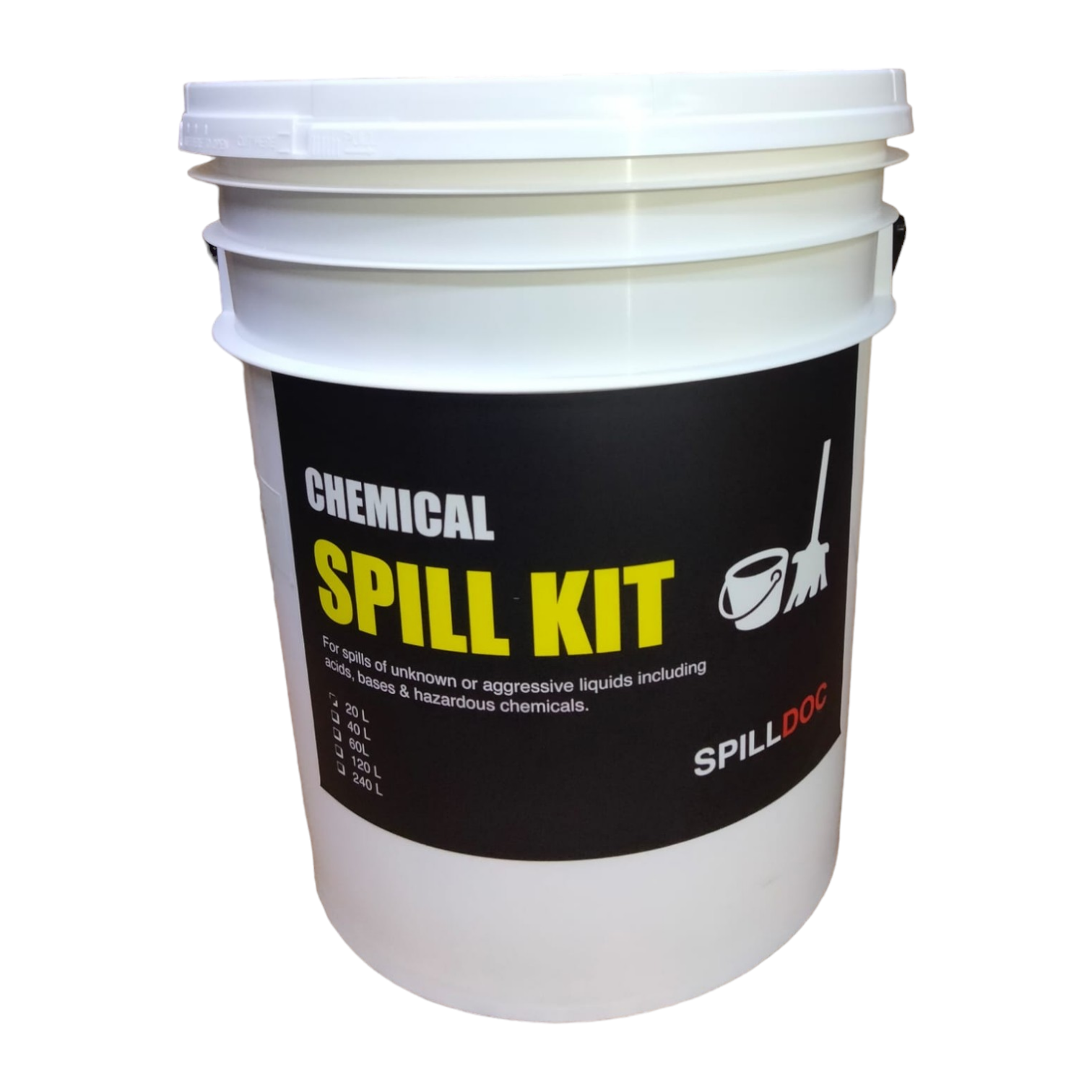Spilldoc 20 Litre Chemical Spill Kit Bucket — Bio-Safety Supplies Pte Ltd