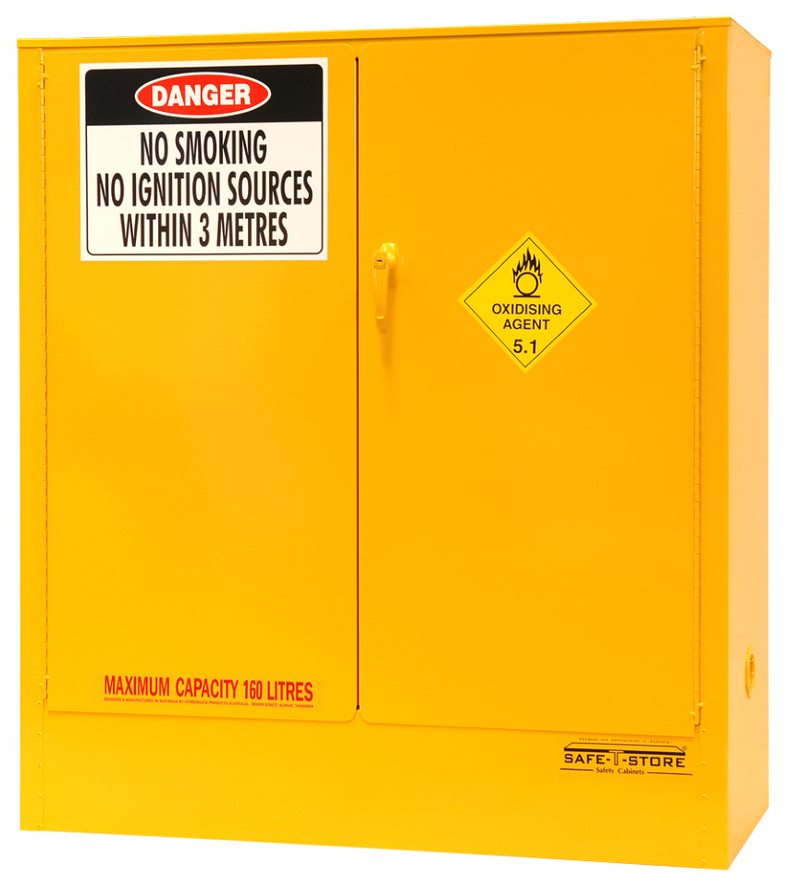 160L - Oxidising Agent Storage Cabinet SC160A — Bio-Safety Supplies Pte Ltd
